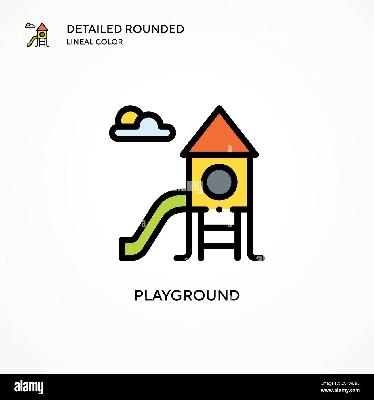 Playground vector icon. Modern vector illustration concepts. Easy to ...