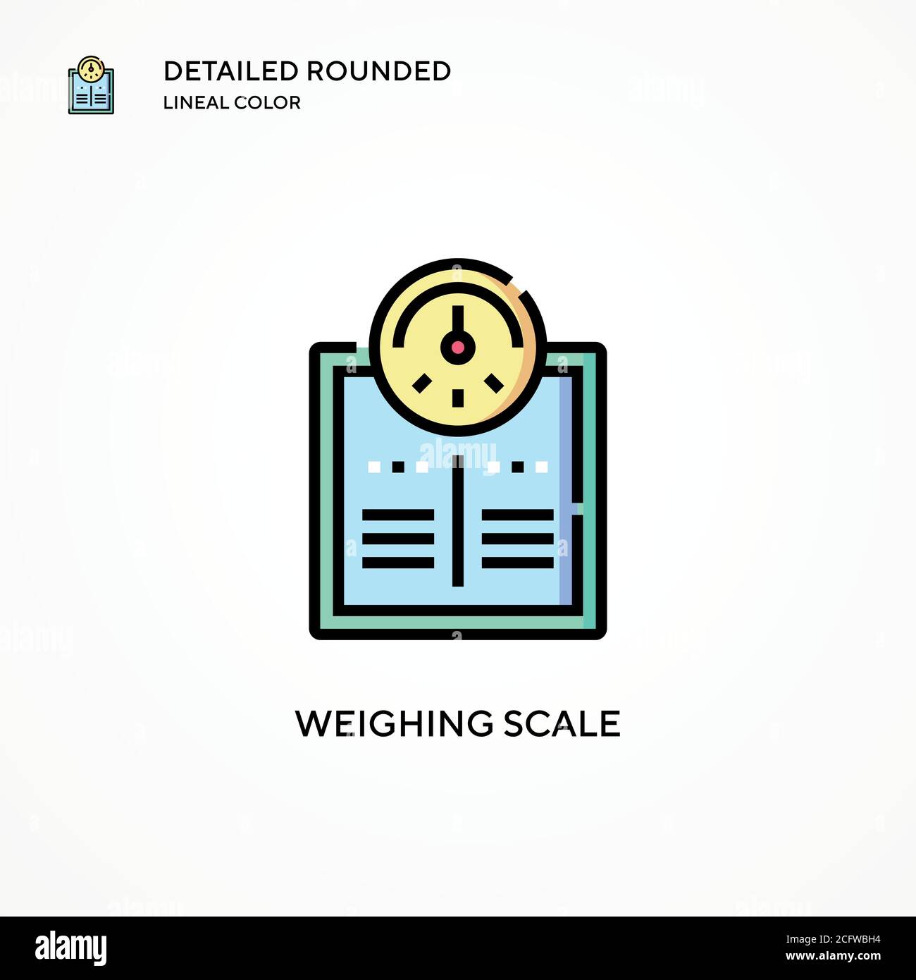 Weighing scale vector icon. Modern vector illustration concepts. Easy ...