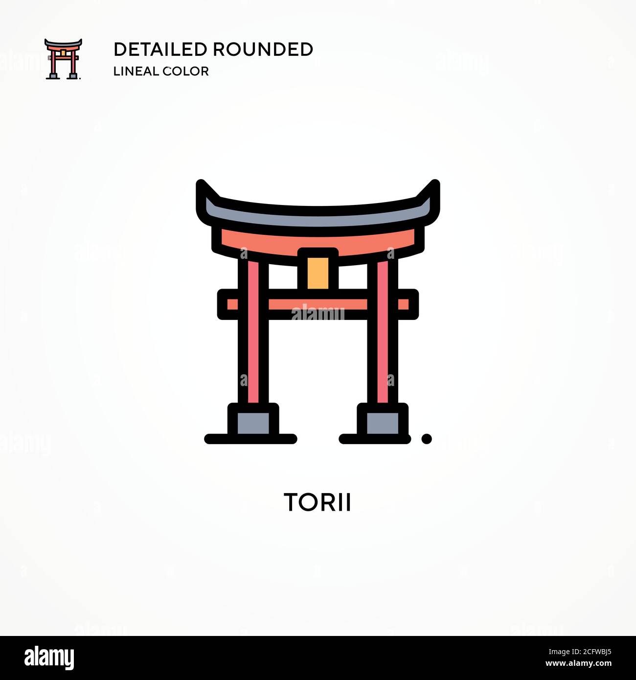 Torii vector icon. Modern vector illustration concepts. Easy to edit ...