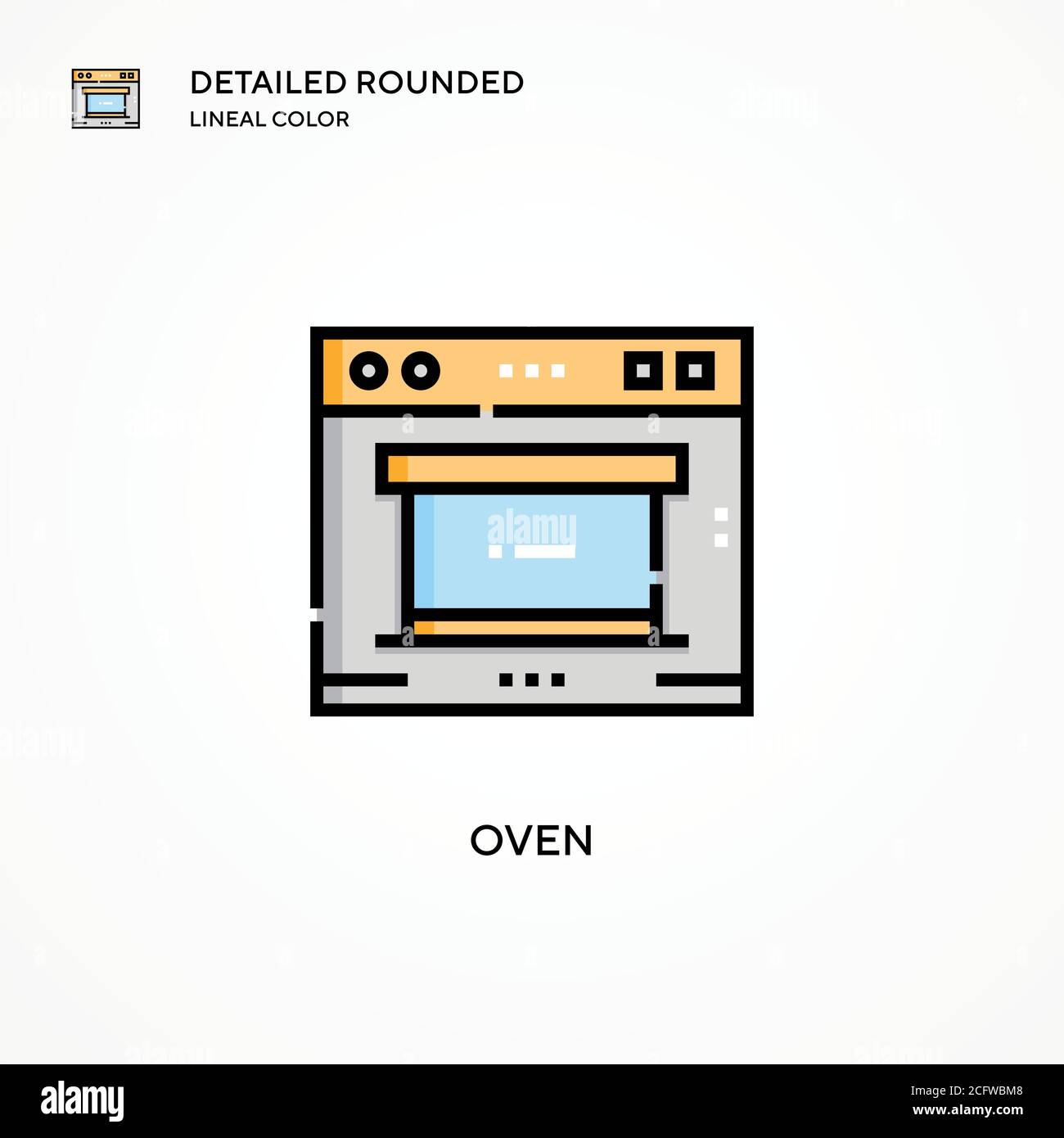 Oven vector icon. Modern vector illustration concepts. Easy to edit and ...