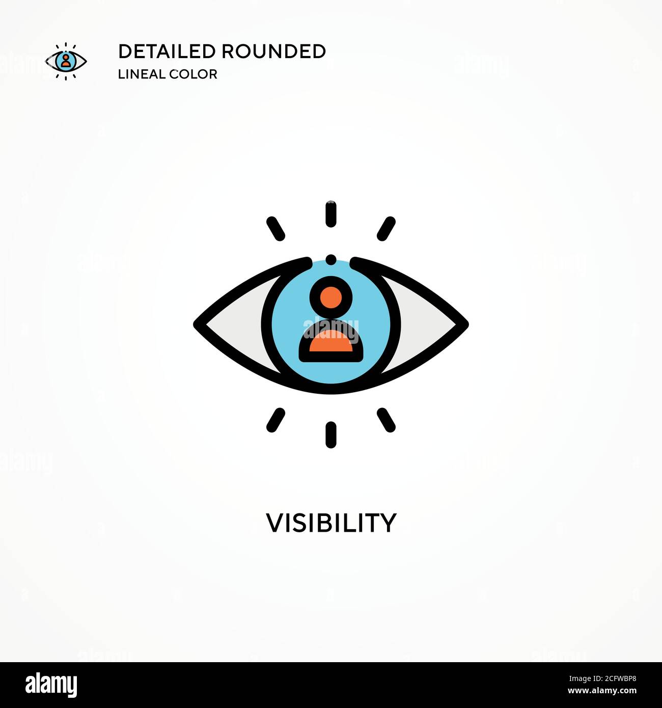 Visibility vector icon. Modern vector illustration concepts. Easy to ...