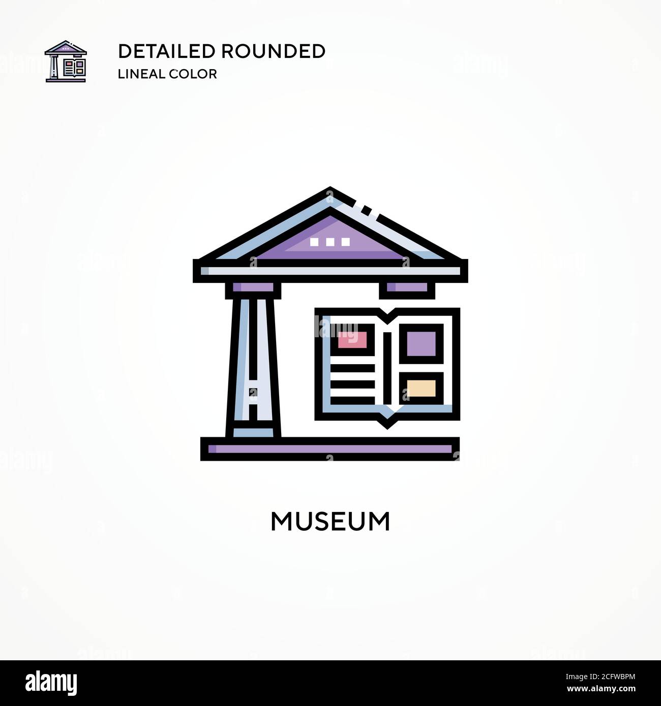 Museum vector icon. Modern vector illustration concepts. Easy to edit ...