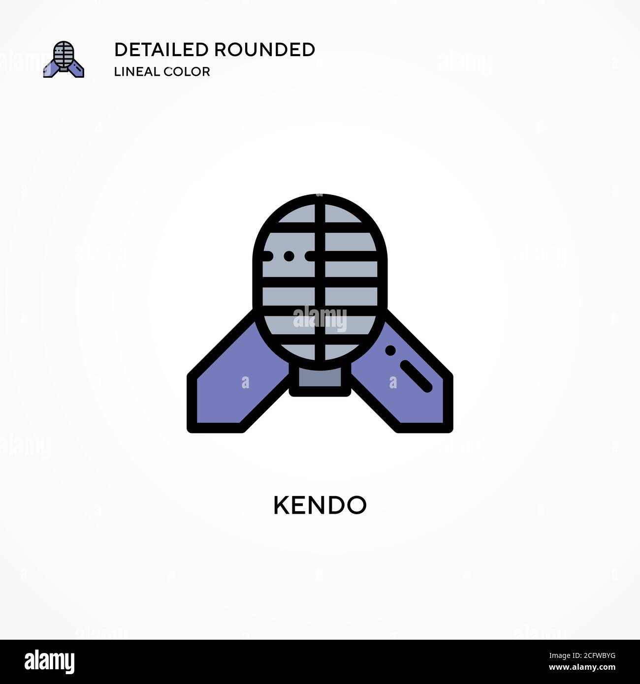 Kendo vector icon. Modern vector illustration concepts. Easy to edit ...