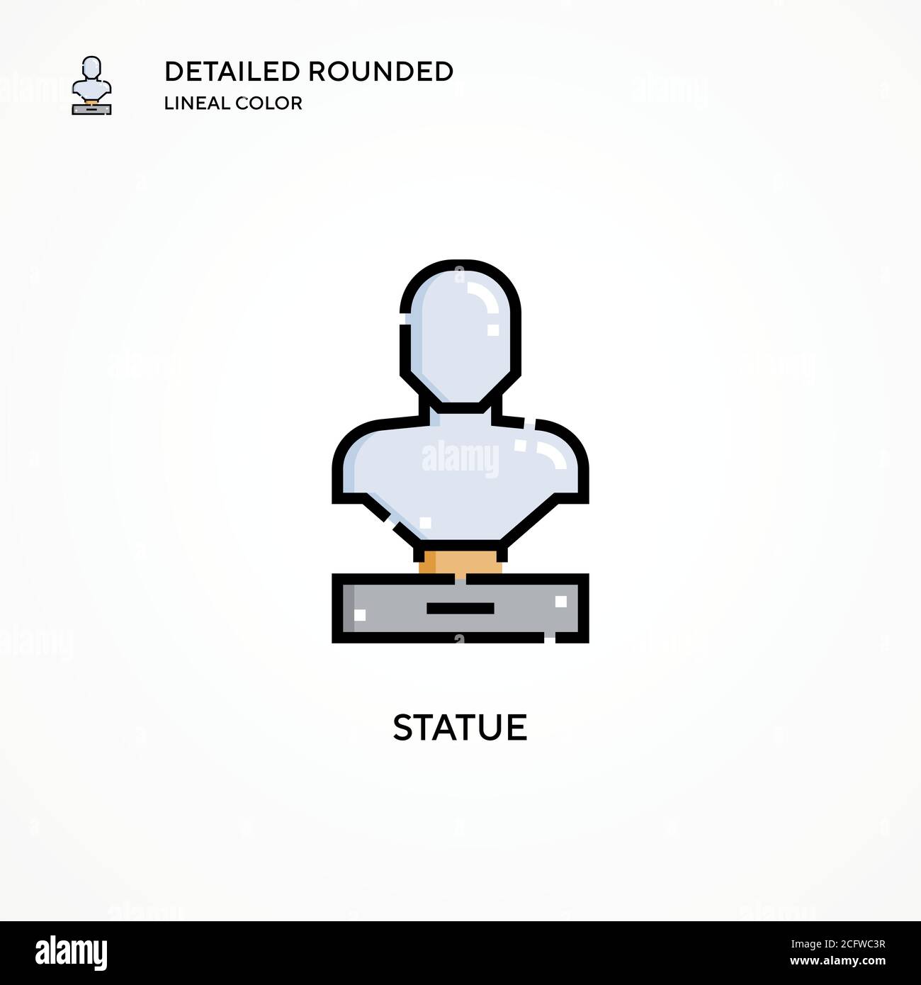 Statue vector icon. Modern vector illustration concepts. Easy to edit ...