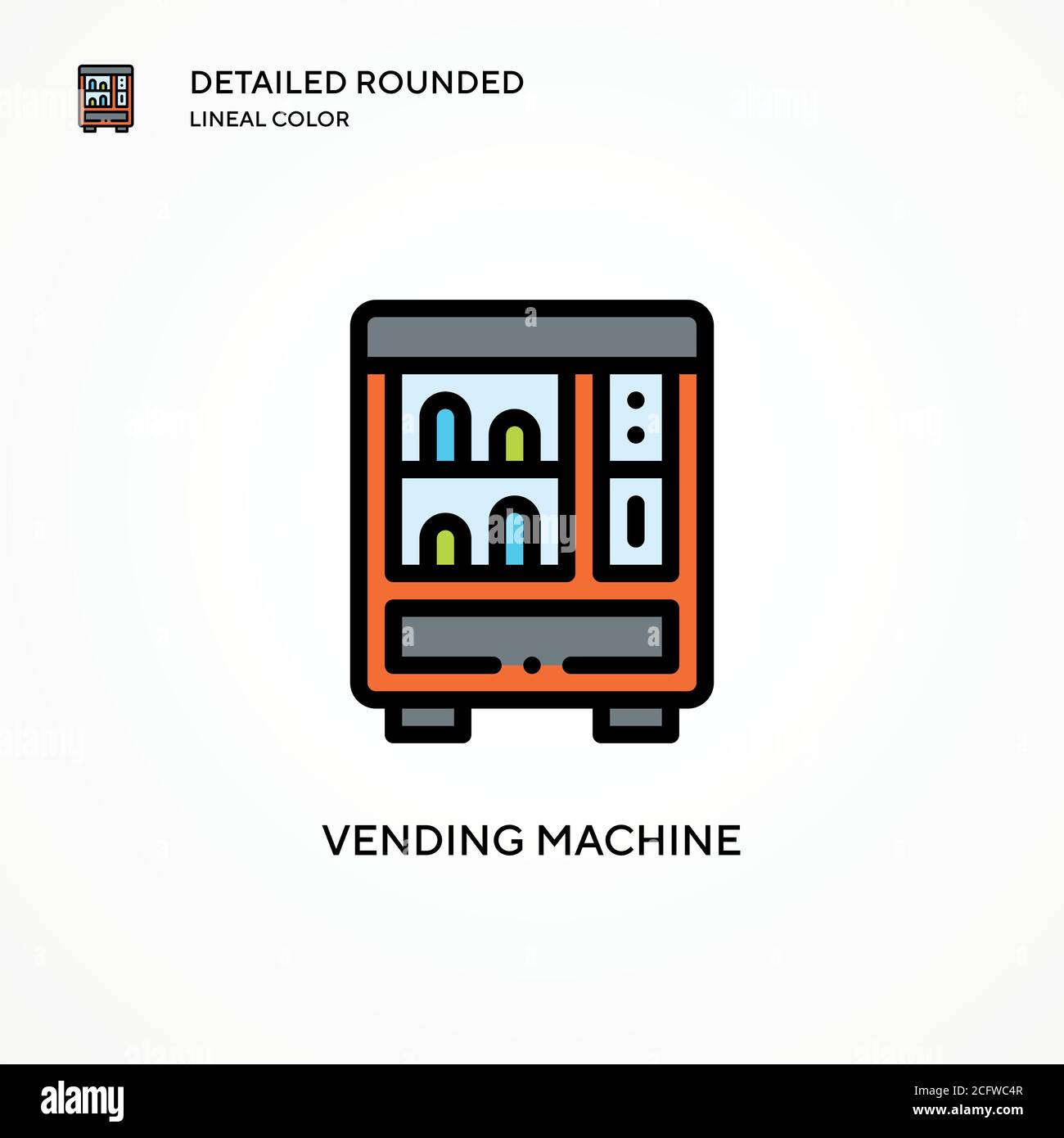 Vending machine vector icon. Modern vector illustration concepts. Easy ...