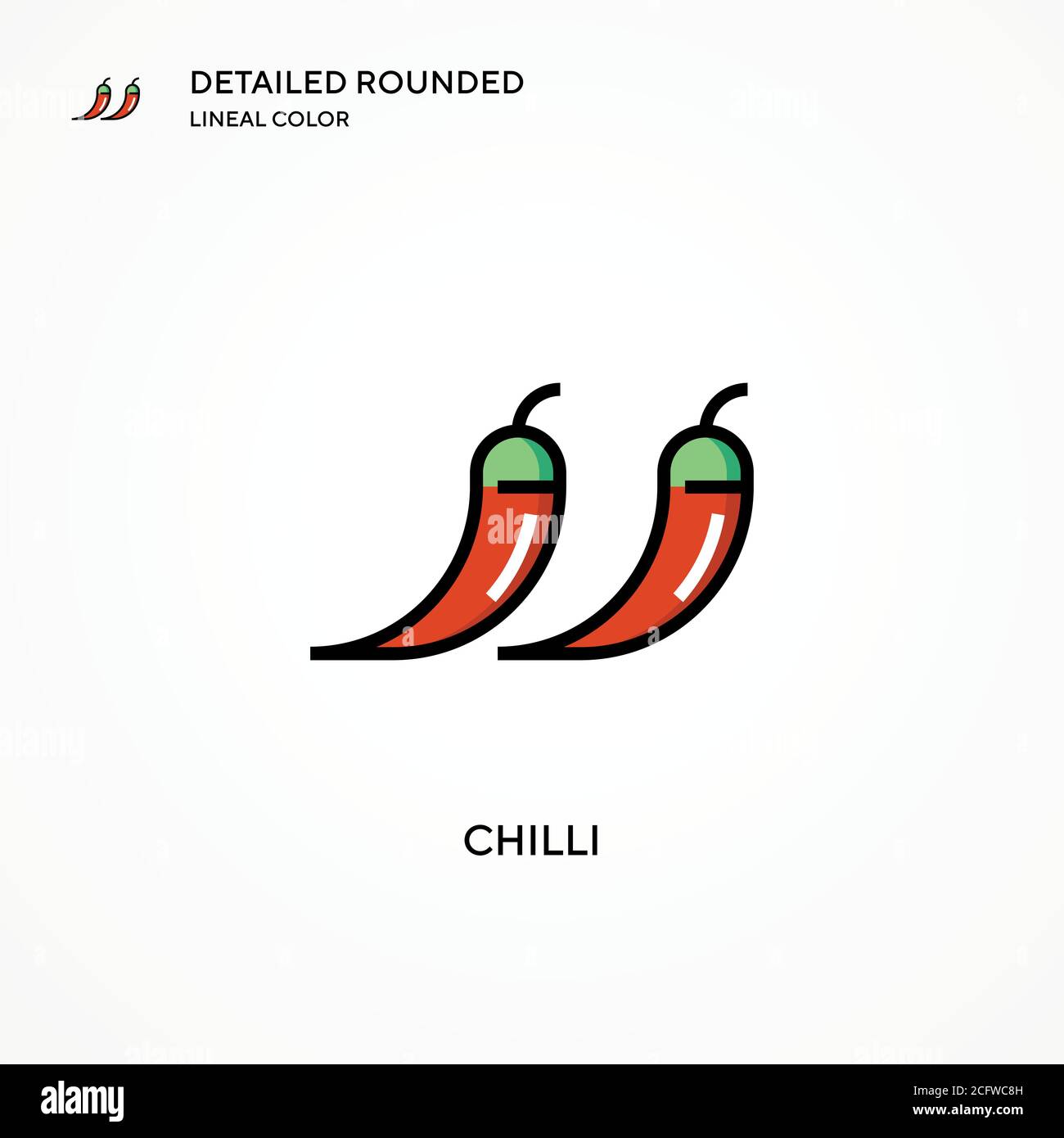 Chilli vector icon. Modern vector illustration concepts. Easy to edit ...