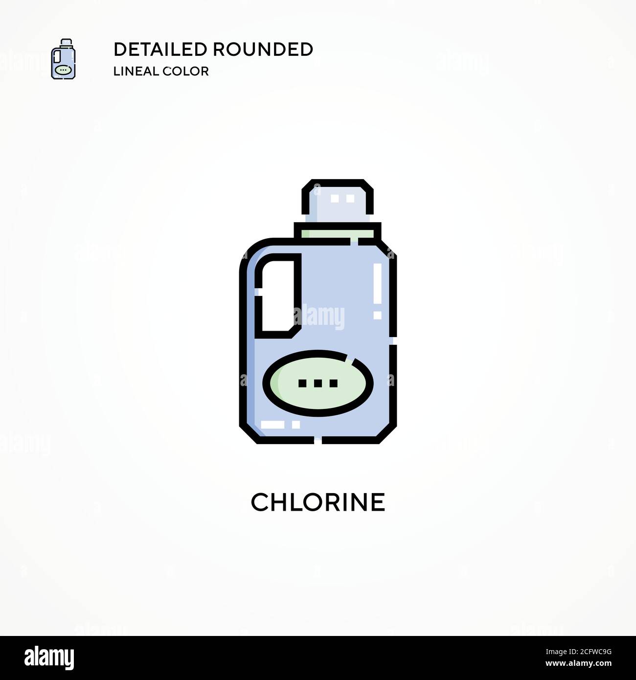 Chlorine vector icon. Modern vector illustration concepts. Easy to edit ...