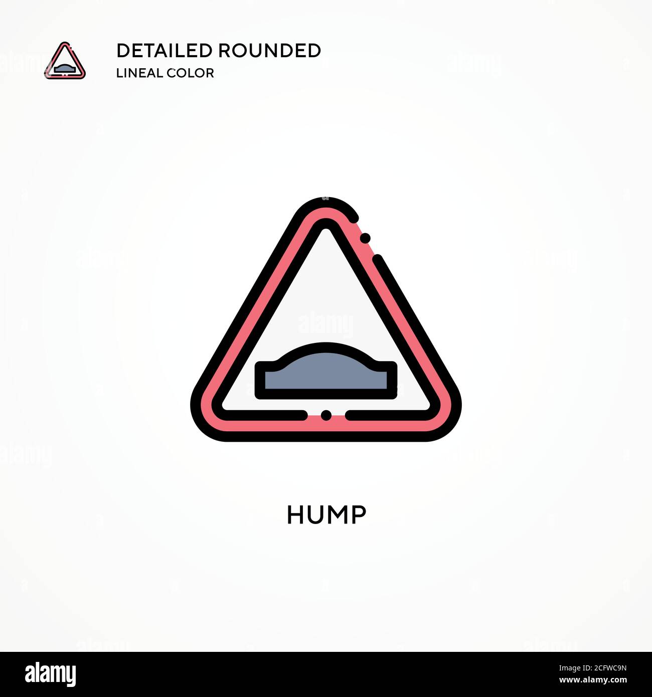 Hump vector icon. Modern vector illustration concepts. Easy to edit and ...