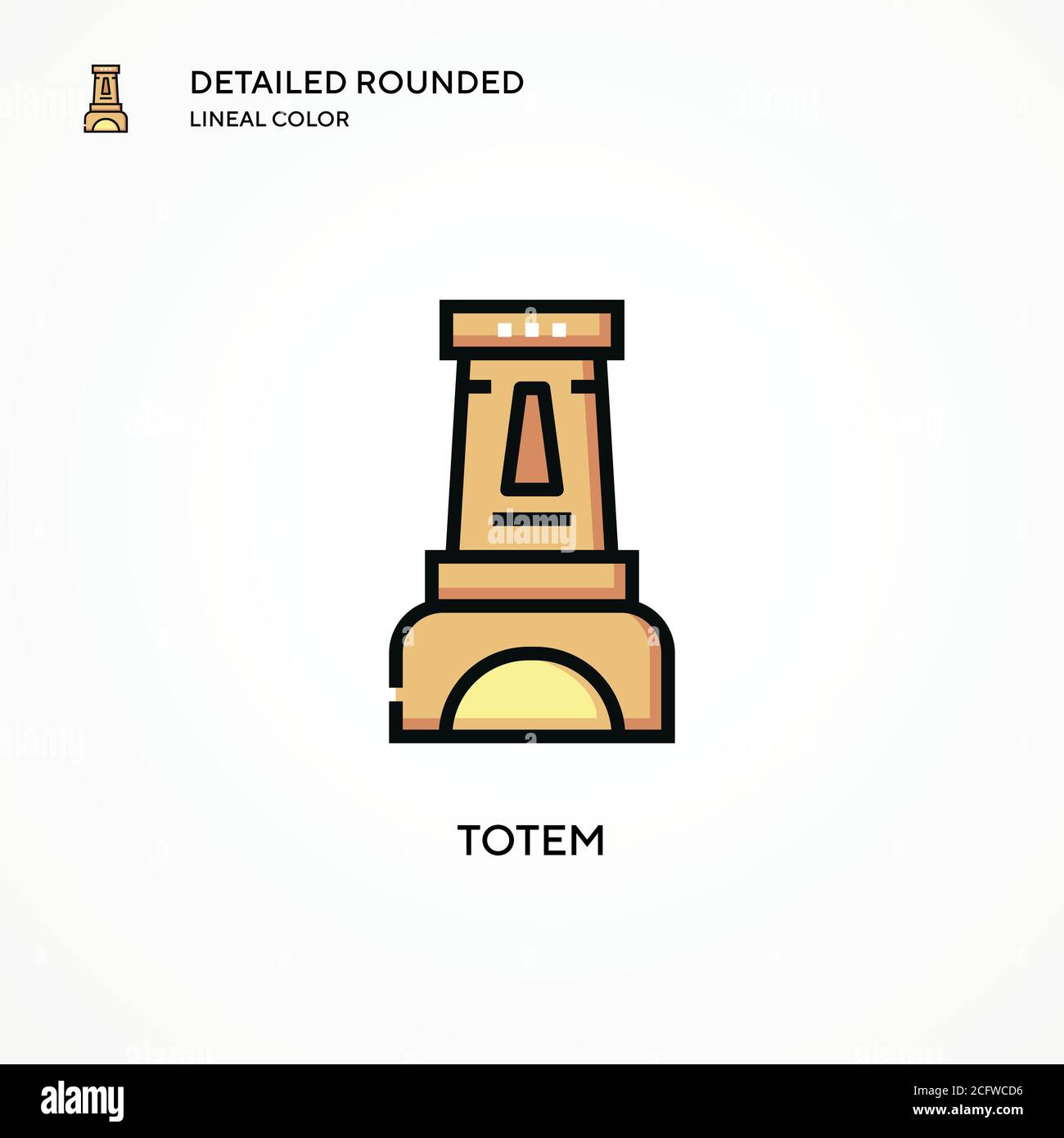 Totem vector icon. Modern vector illustration concepts. Easy to edit ...