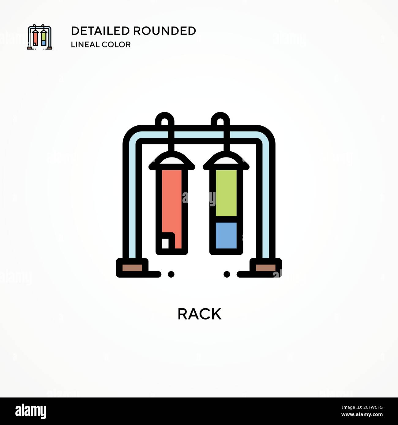 Rack vector icon. Modern vector illustration concepts. Easy to edit and ...