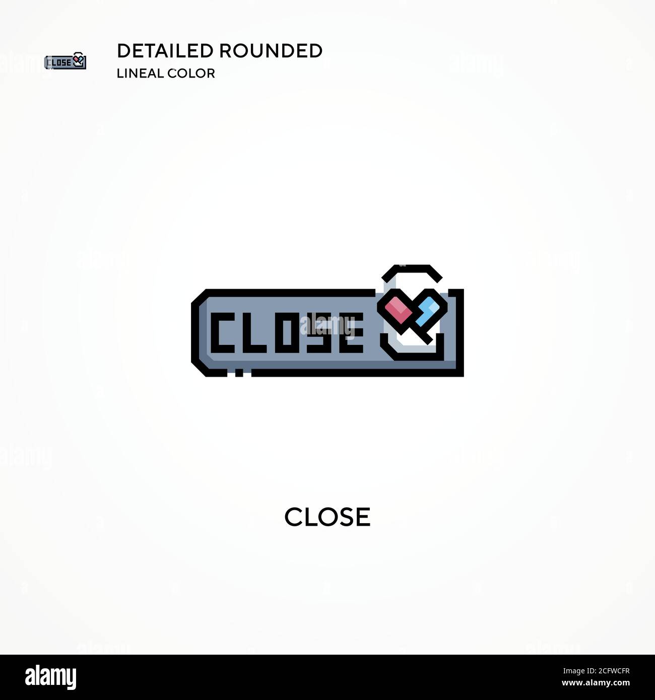 Close vector icon. Modern vector illustration concepts. Easy to edit ...