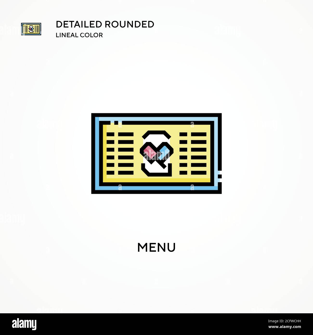 Menu vector icon. Modern vector illustration concepts. Easy to edit and ...