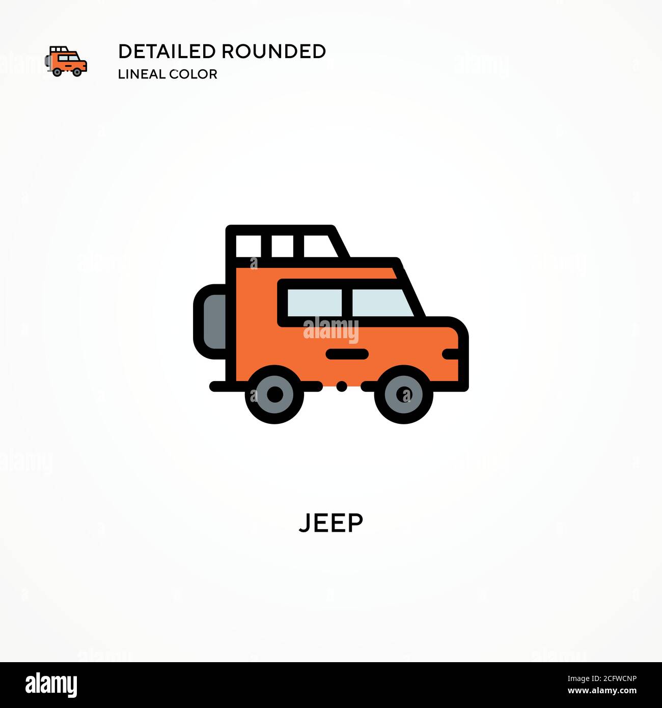 Jeep vector icon. Modern vector illustration concepts. Easy to edit and ...