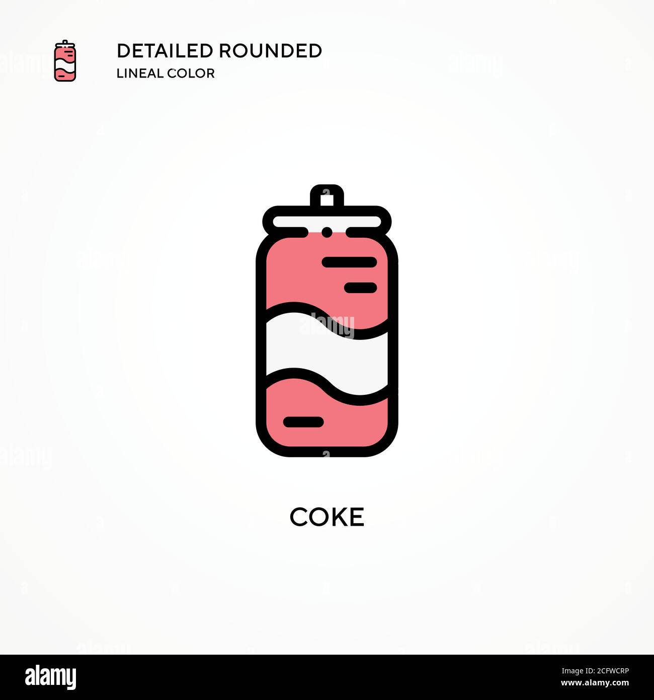 Coke vector icon. Modern vector illustration concepts. Easy to edit and ...