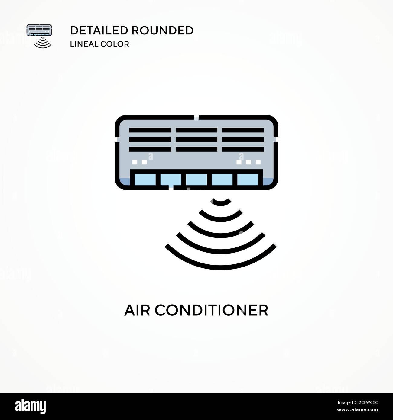 Air conditioner vector icon. Modern vector illustration concepts. Easy ...