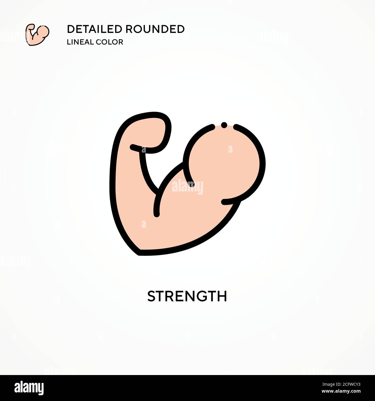 Strength vector icon. Modern vector illustration concepts. Easy to edit ...