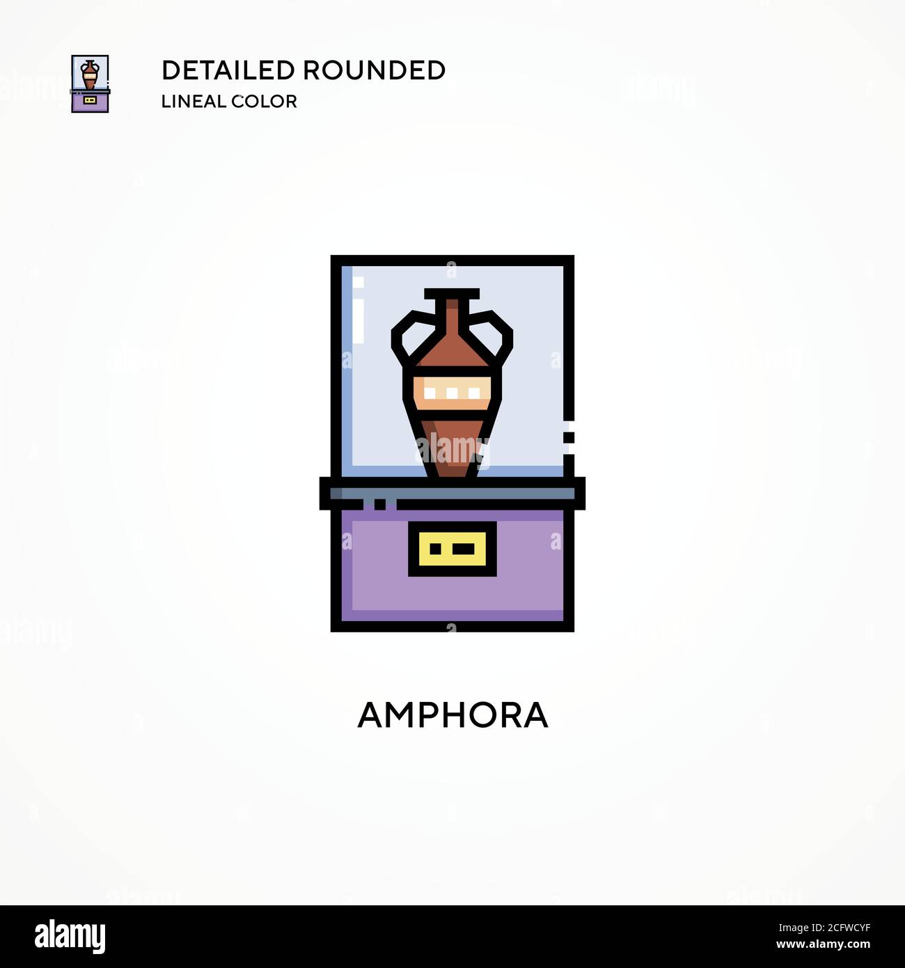 Amphora vector icon. Modern vector illustration concepts. Easy to edit ...