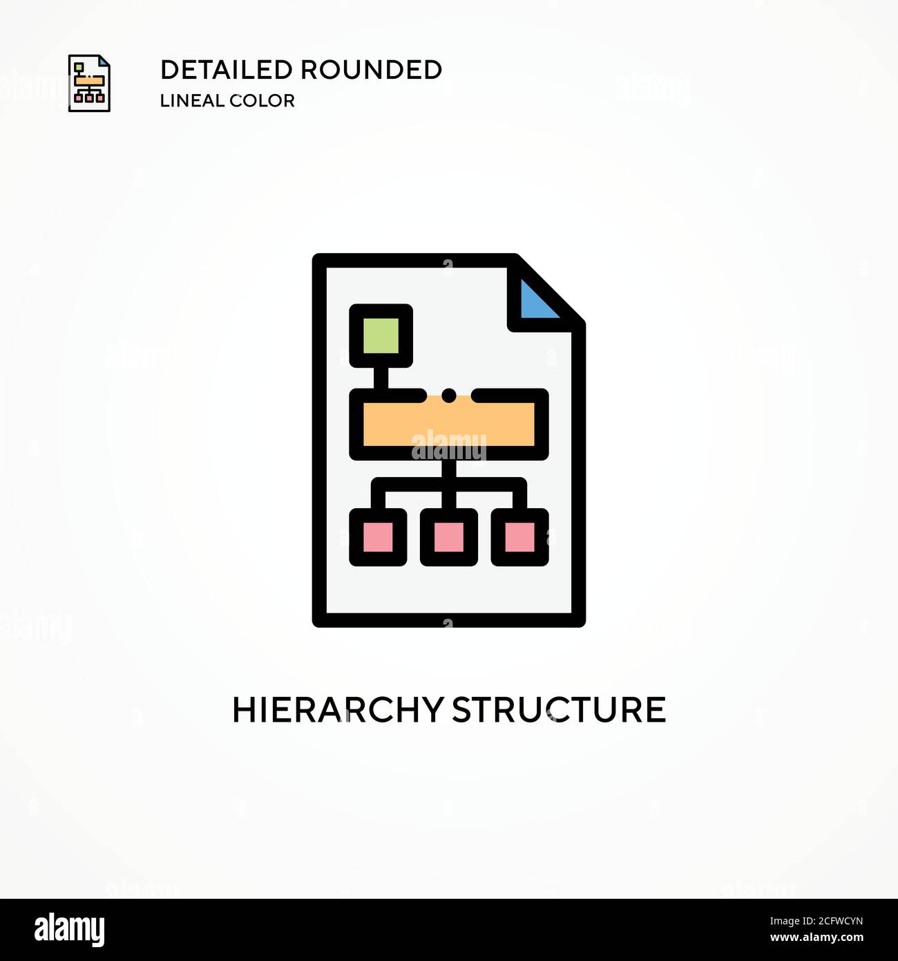 Organizational chart infographic business flowchart Cut Out Stock ...