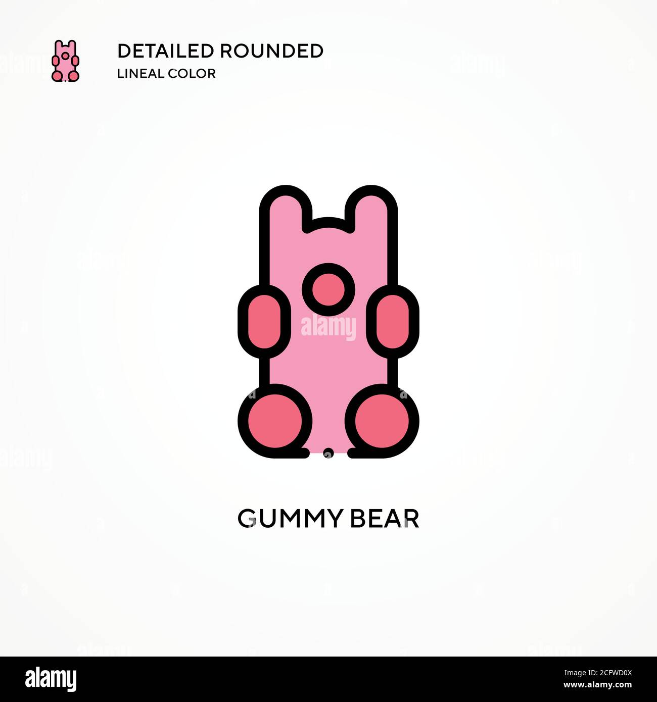 Gummy bear vector icon. Modern vector illustration concepts. Easy to ...