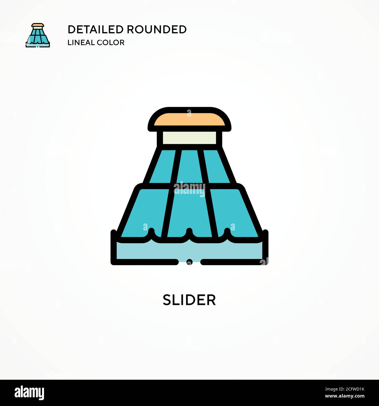Slider vector icon. Modern vector illustration concepts. Easy to edit ...