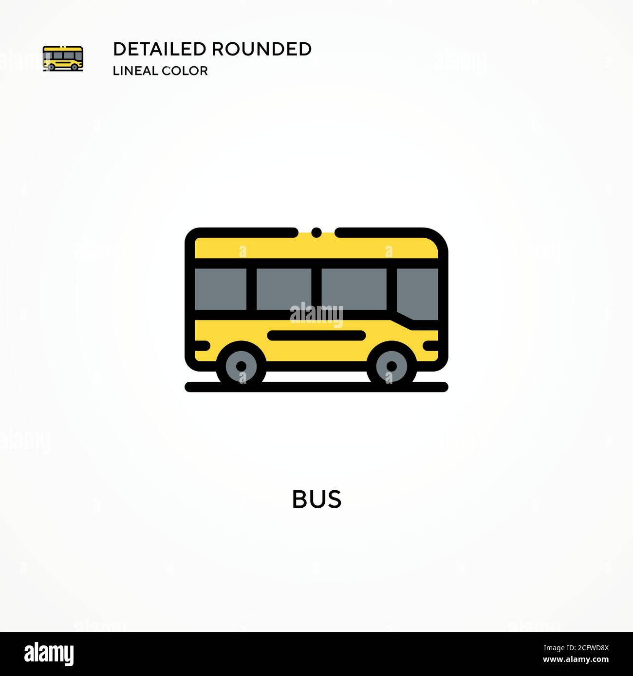 Bus vector icon. Modern vector illustration concepts. Easy to edit and ...