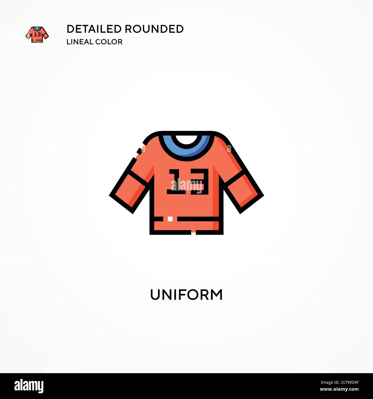 Uniform vector icon. Modern vector illustration concepts. Easy to edit ...