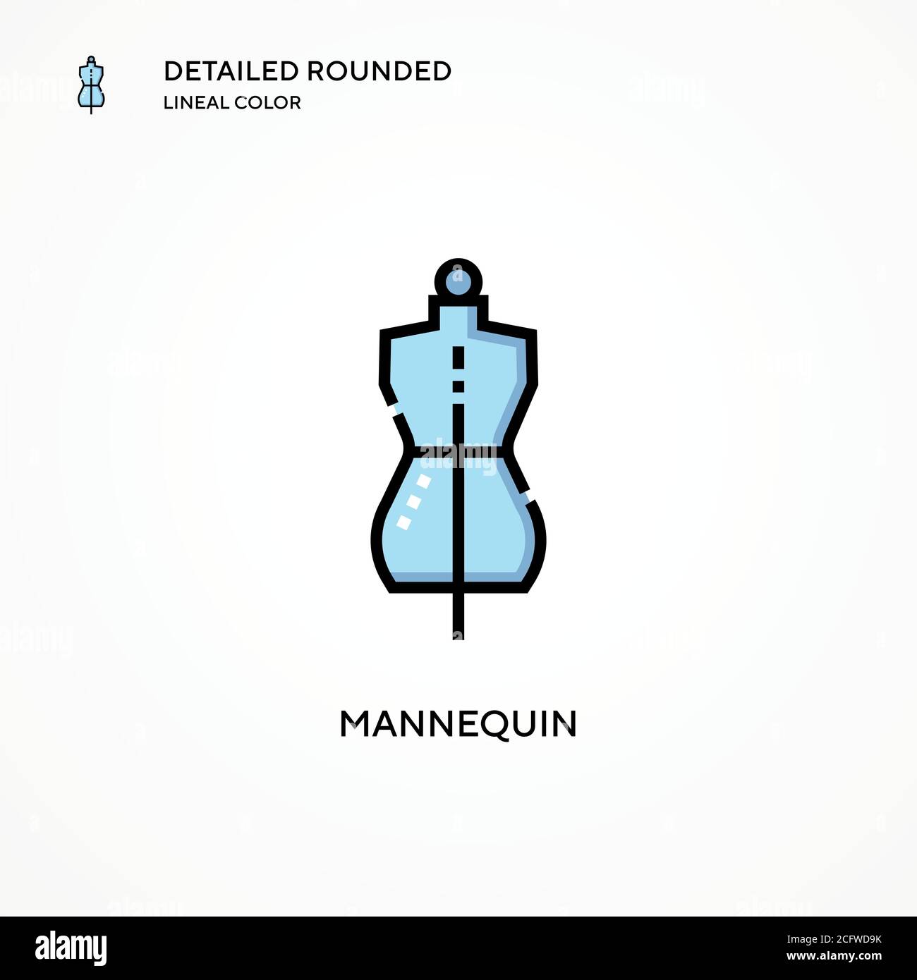 Mannequin vector icon. Modern vector illustration concepts. Easy to ...