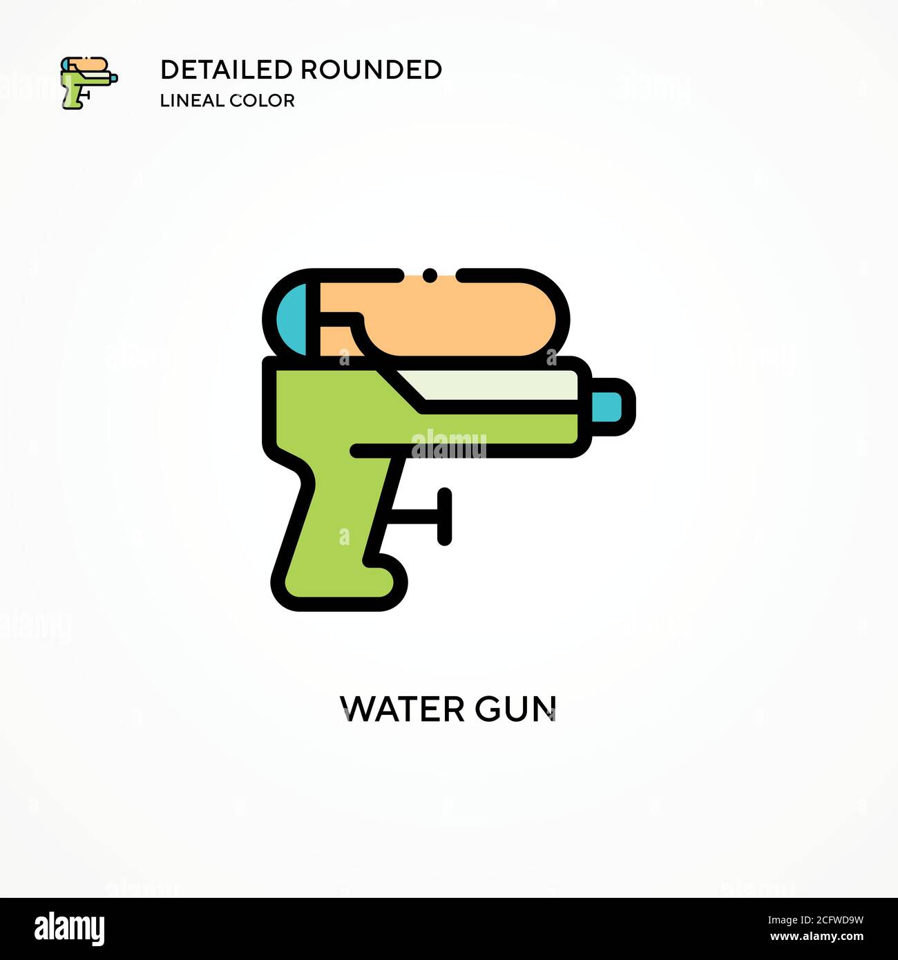 Water gun vector icon. Modern vector illustration concepts. Easy to ...