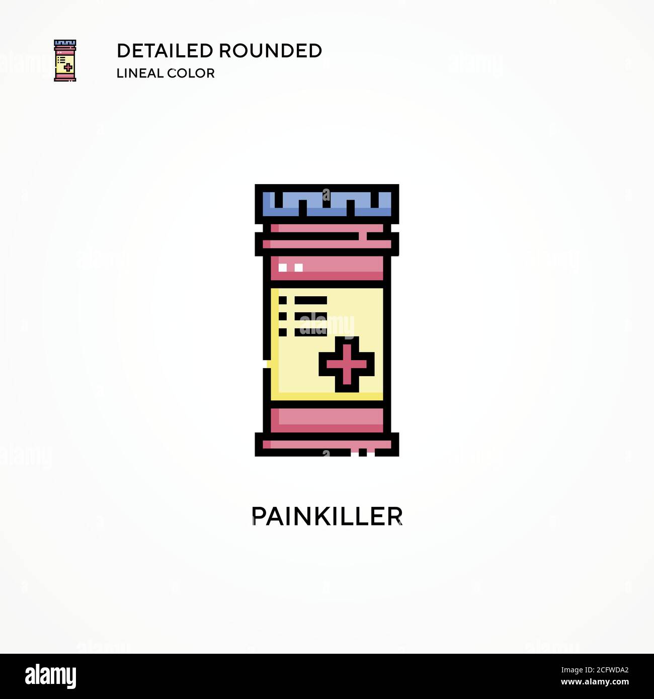 Painkiller vector icon. Modern vector illustration concepts. Easy to ...