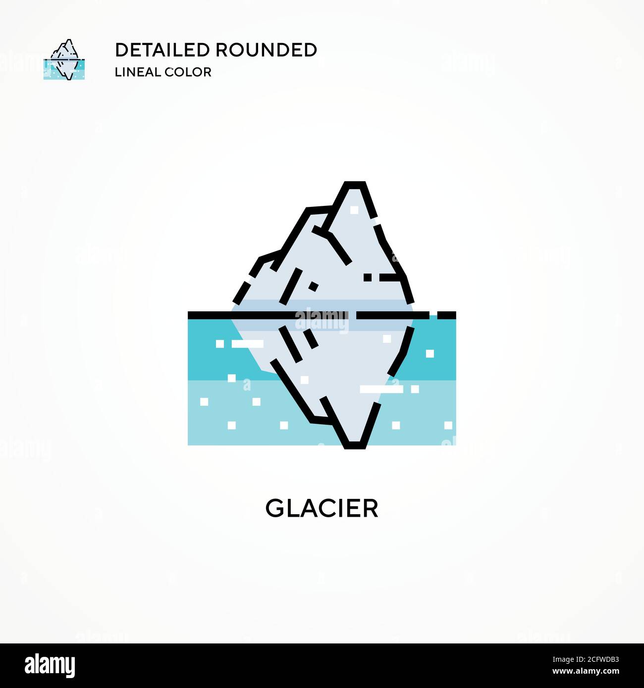 Inside glacier view Stock Vector Images - Alamy