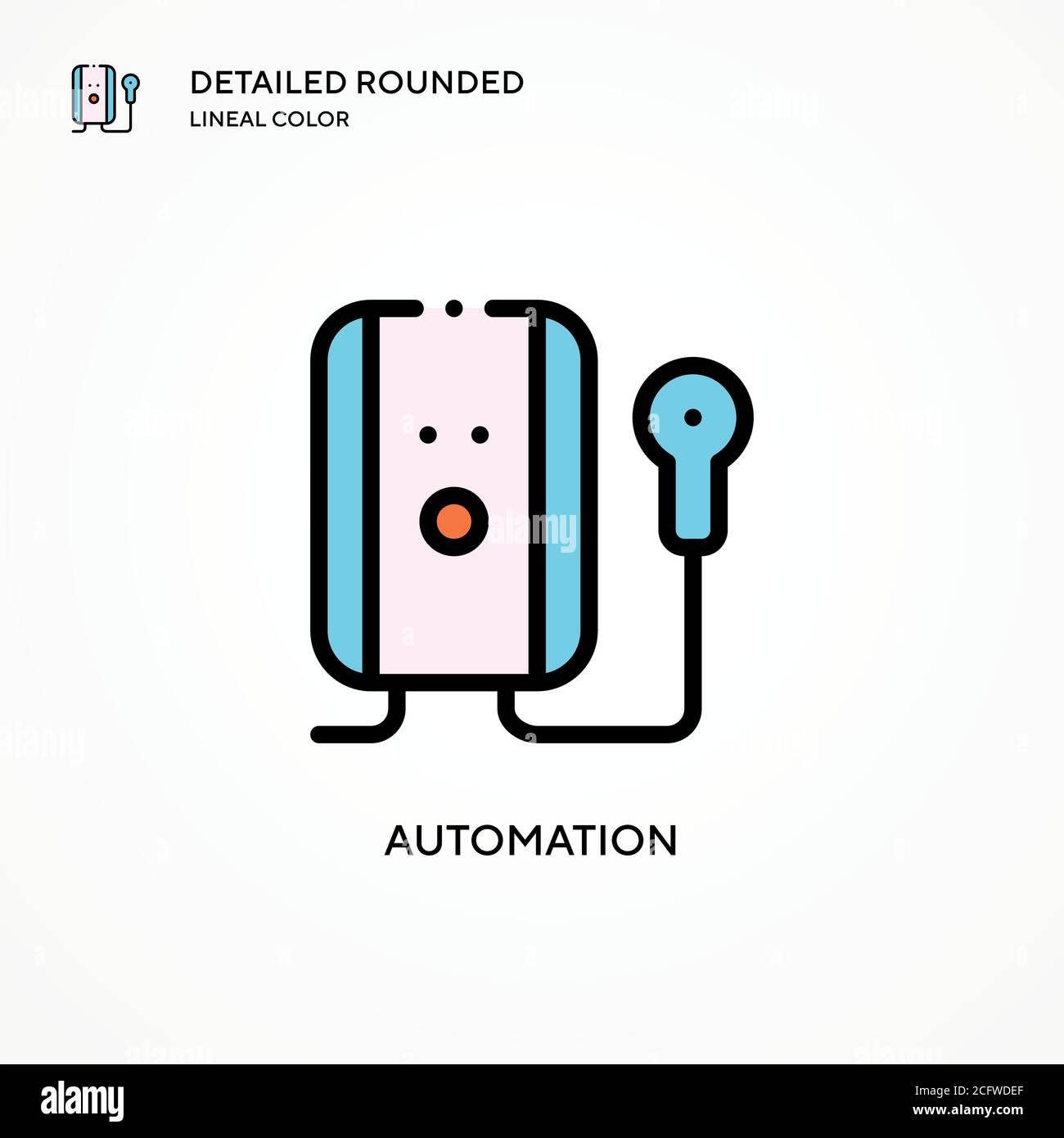 Automation vector icon. Modern vector illustration concepts. Easy to ...