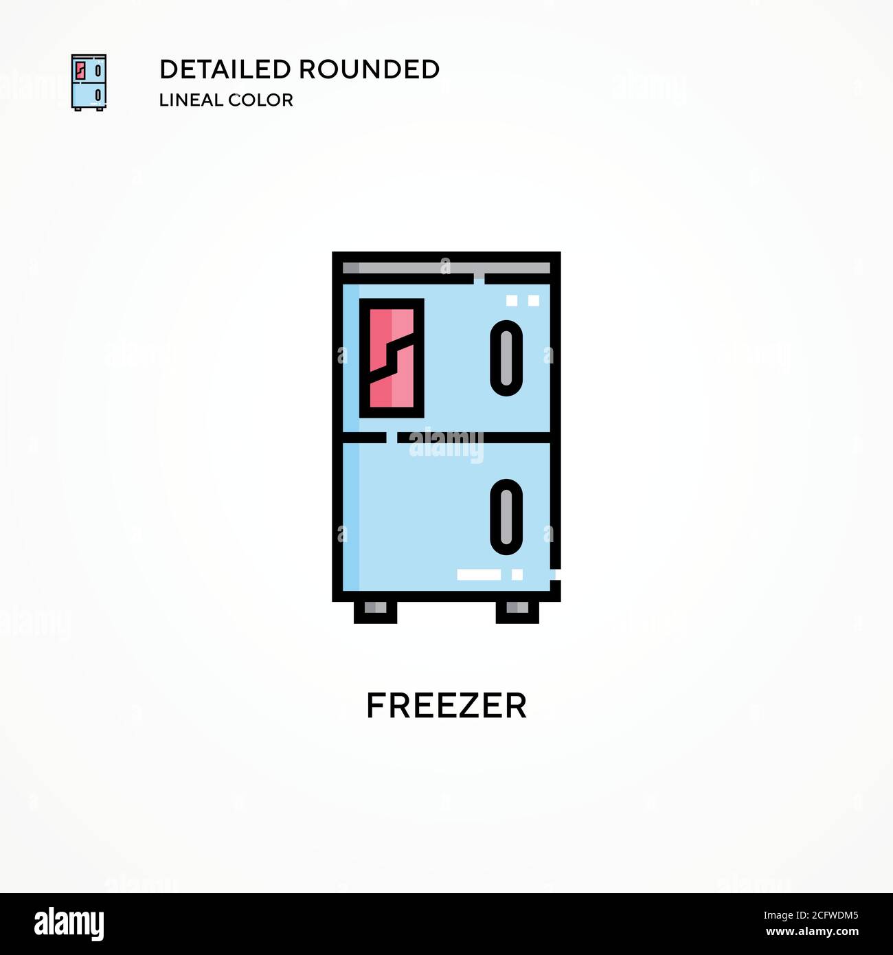 Freezer vector icon. Modern vector illustration concepts. Easy to edit ...