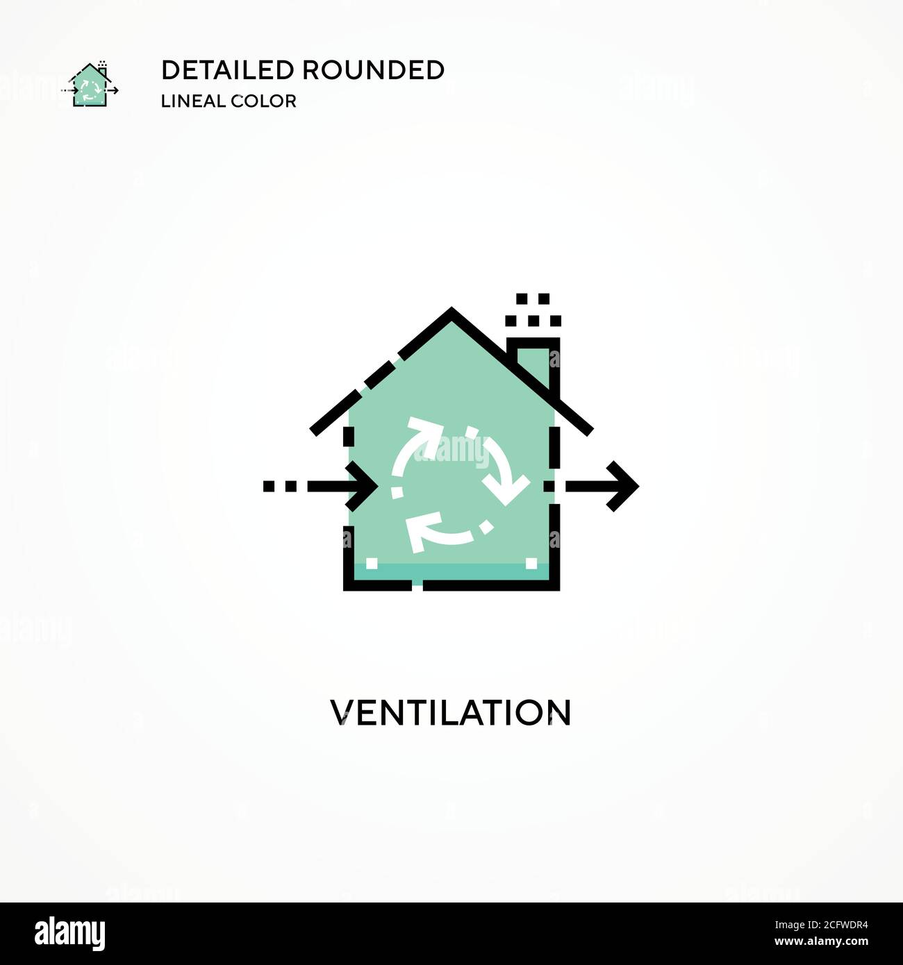 Ventilation vector icon. Modern vector illustration concepts. Easy to ...