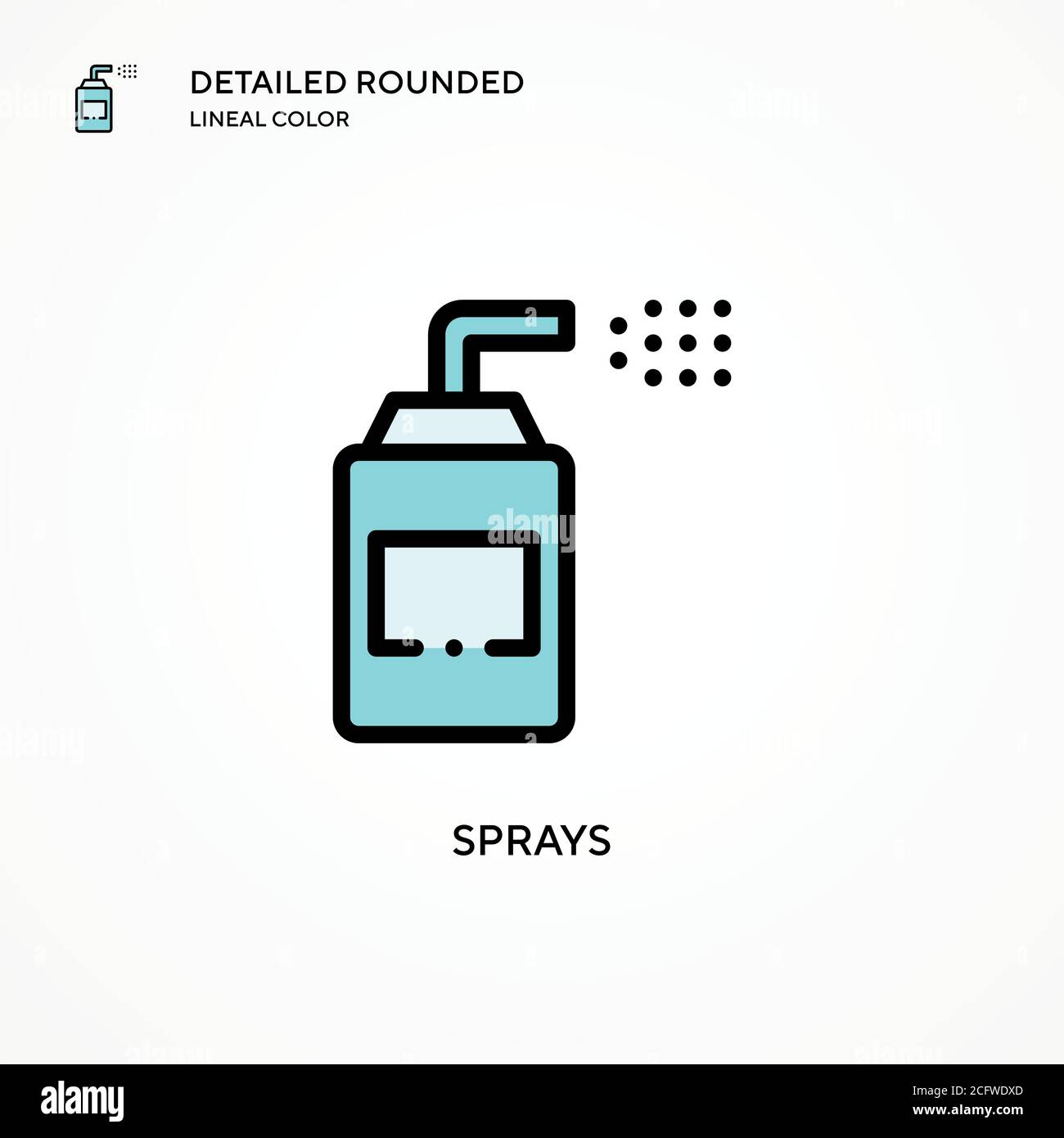 Sprays vector icon. Modern vector illustration concepts. Easy to edit ...