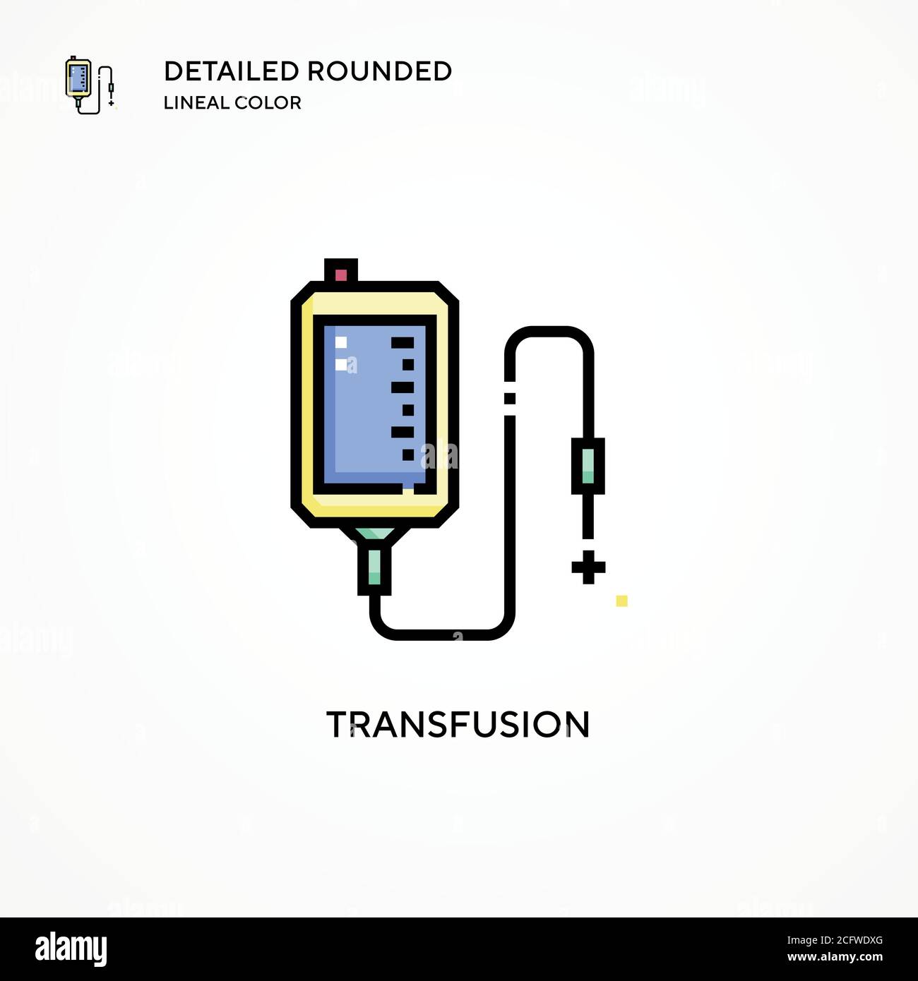 Transfusion vector icon. Modern vector illustration concepts. Easy to ...