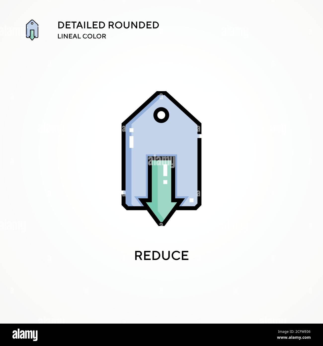 Reduce vector icon. Modern vector illustration concepts. Easy to edit ...