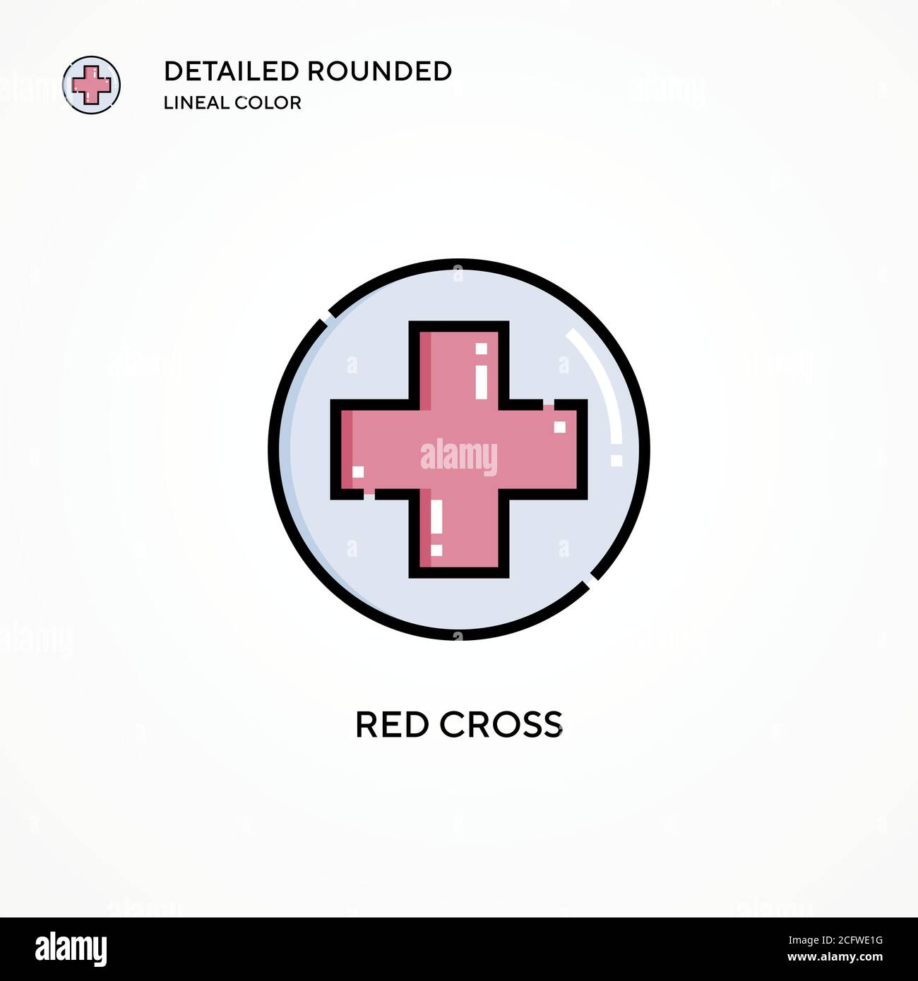Red cross vector icon. Modern vector illustration concepts. Easy to ...