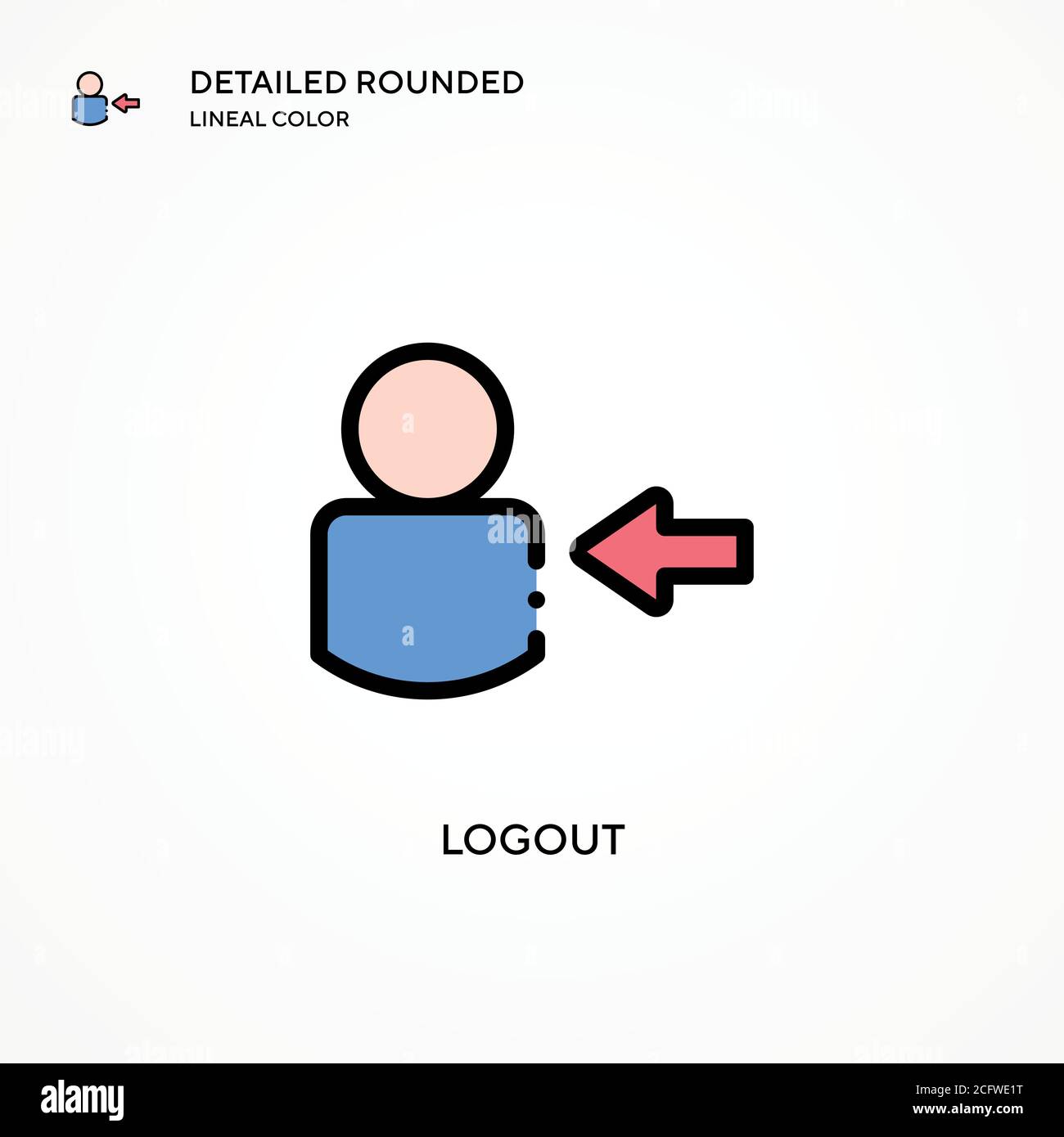 Logout vector icon. Modern vector illustration concepts. Easy to edit ...