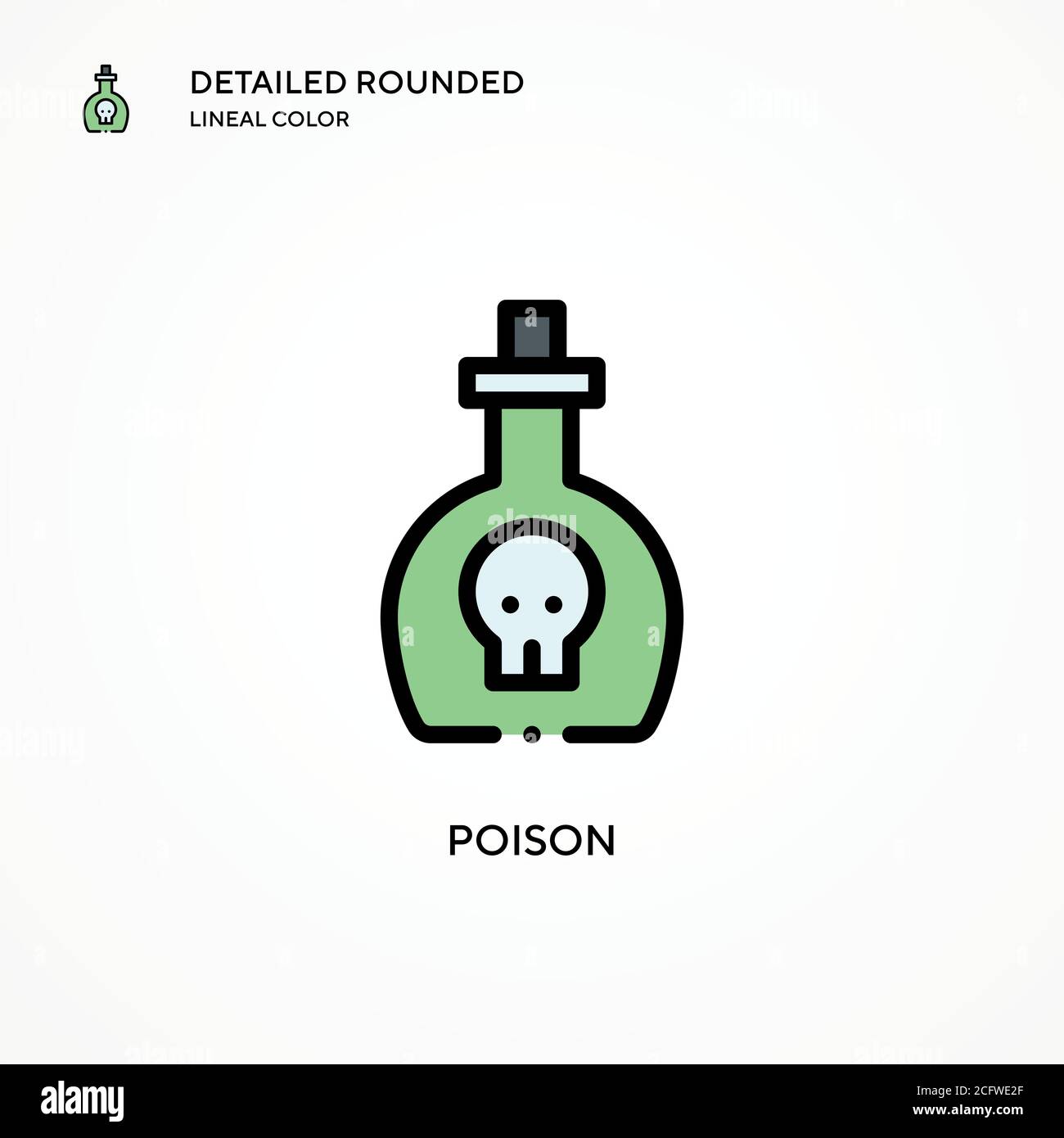 Poison vector icon. Modern vector illustration concepts. Easy to edit ...