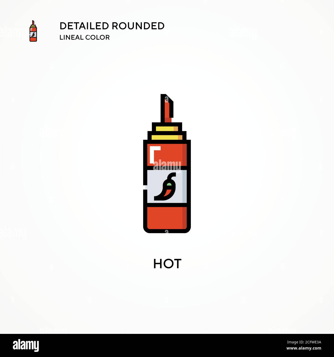 Hot vector icon. Modern vector illustration concepts. Easy to edit and ...