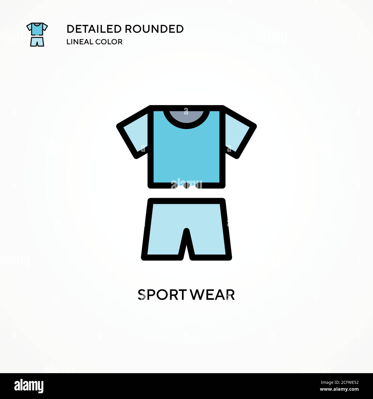Sport wear vector icon. Modern vector illustration concepts. Easy to ...