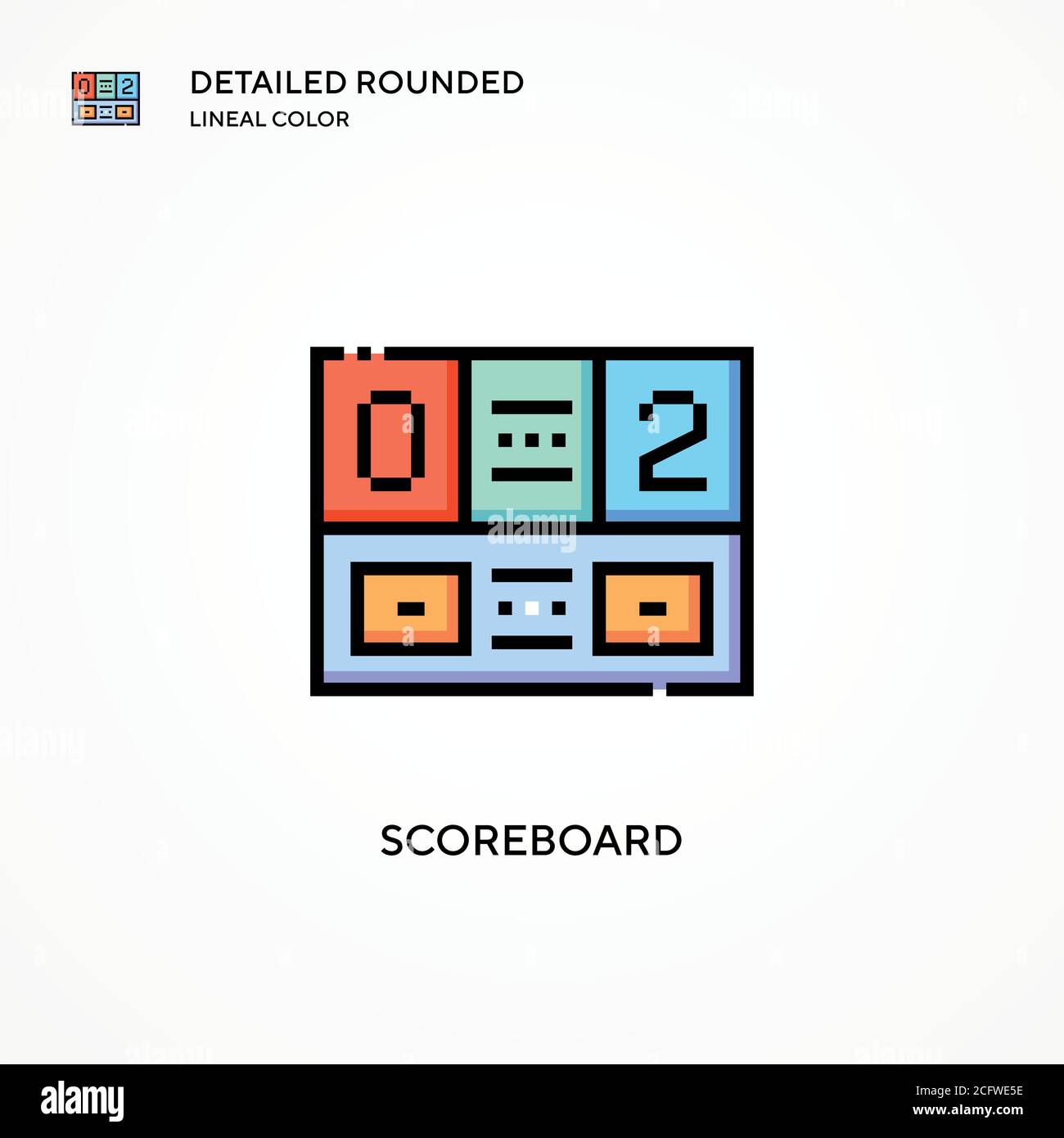 Scoreboard vector icon. Modern vector illustration concepts. Easy to ...