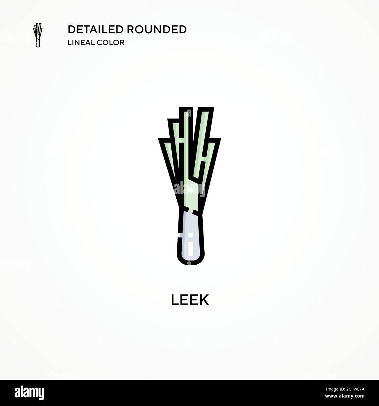 Leek vector icon. Modern vector illustration concepts. Easy to edit and ...