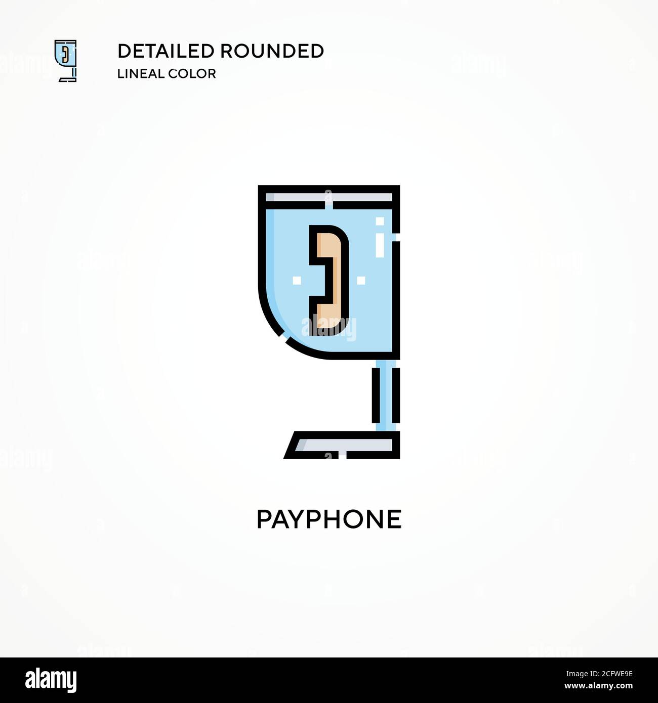 Payphone vector icon. Modern vector illustration concepts. Easy to edit ...