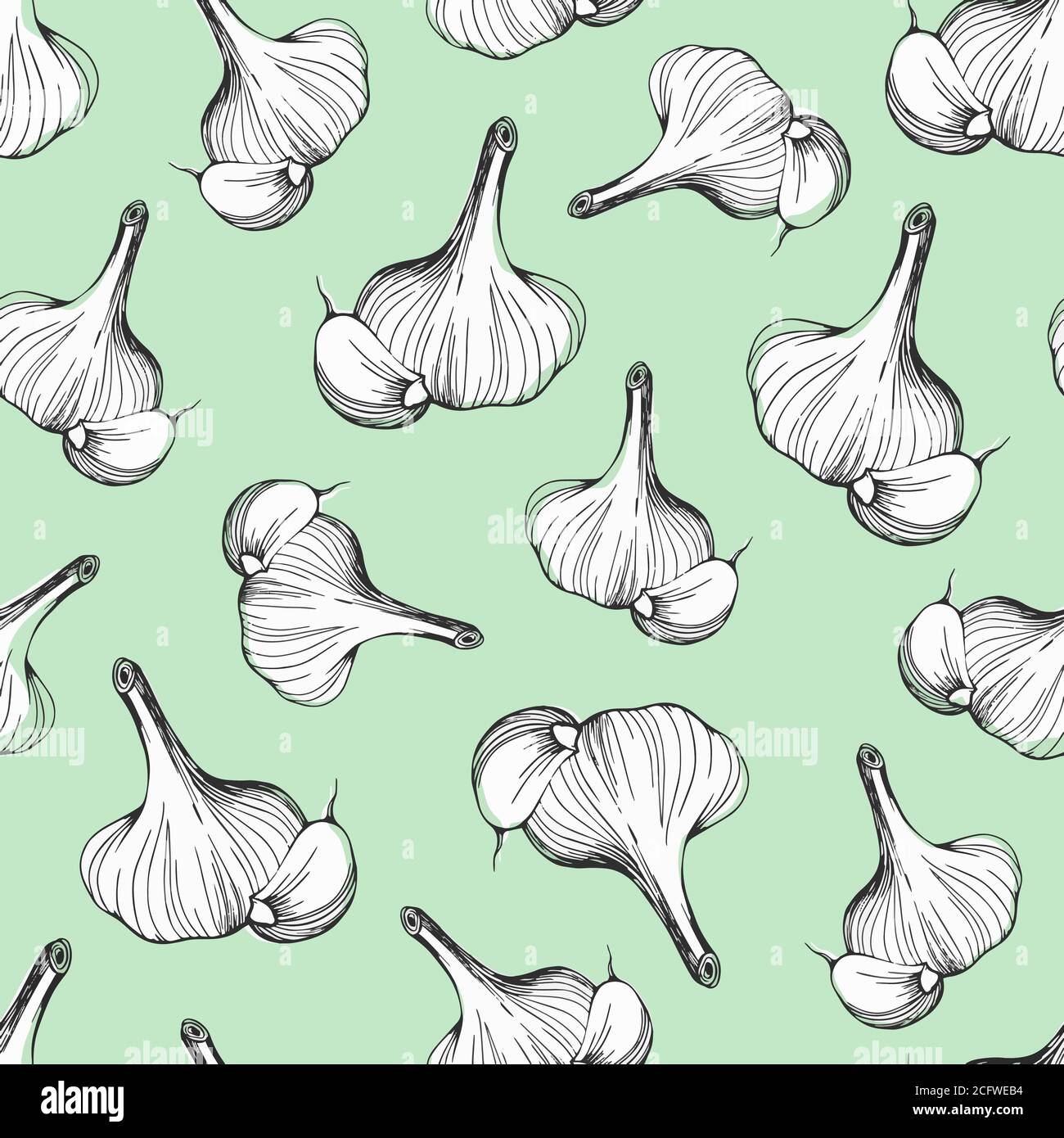 Texture Of Garlic Stock Vector Images - Alamy