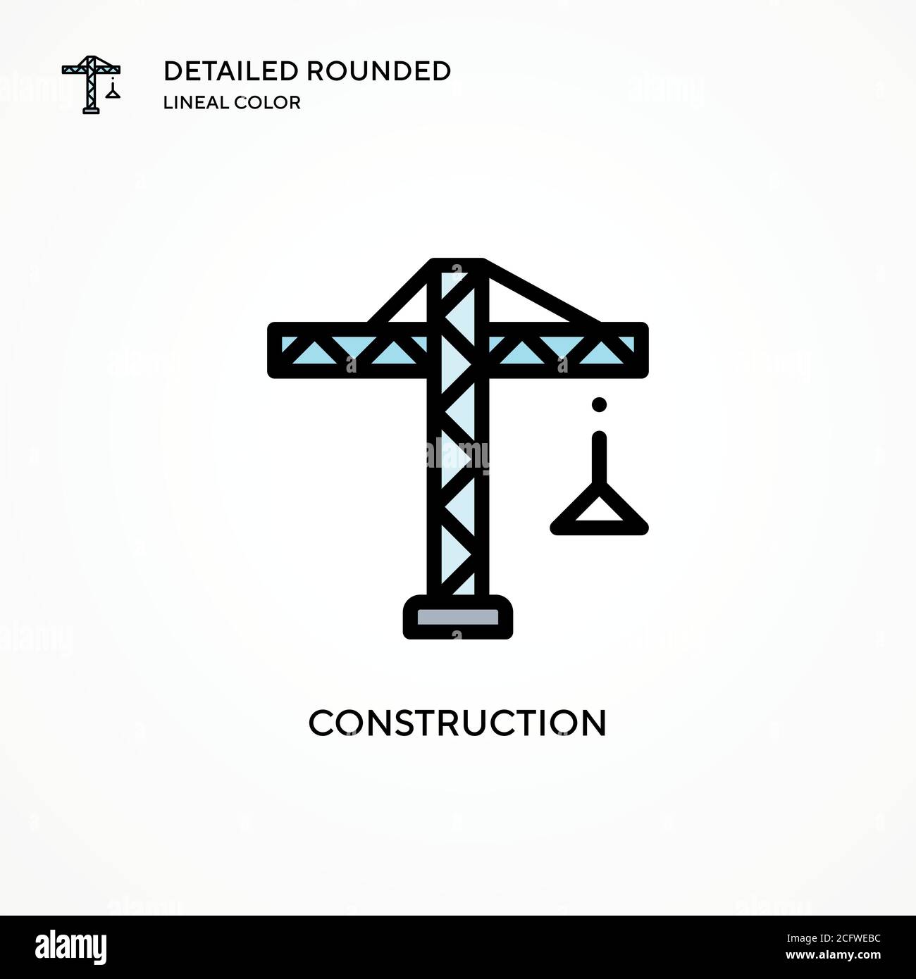 Construction vector icon. Modern vector illustration concepts. Easy to ...