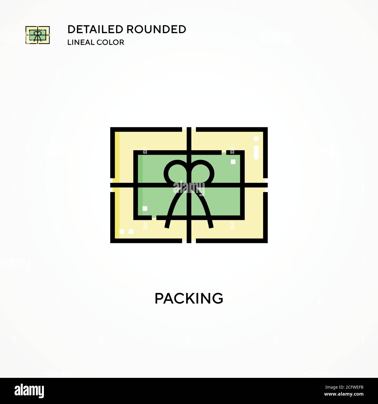 Packing vector icon. Modern vector illustration concepts. Easy to edit ...