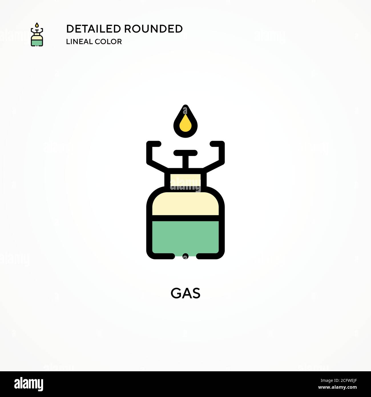 Gas vector icon. Modern vector illustration concepts. Easy to edit and ...