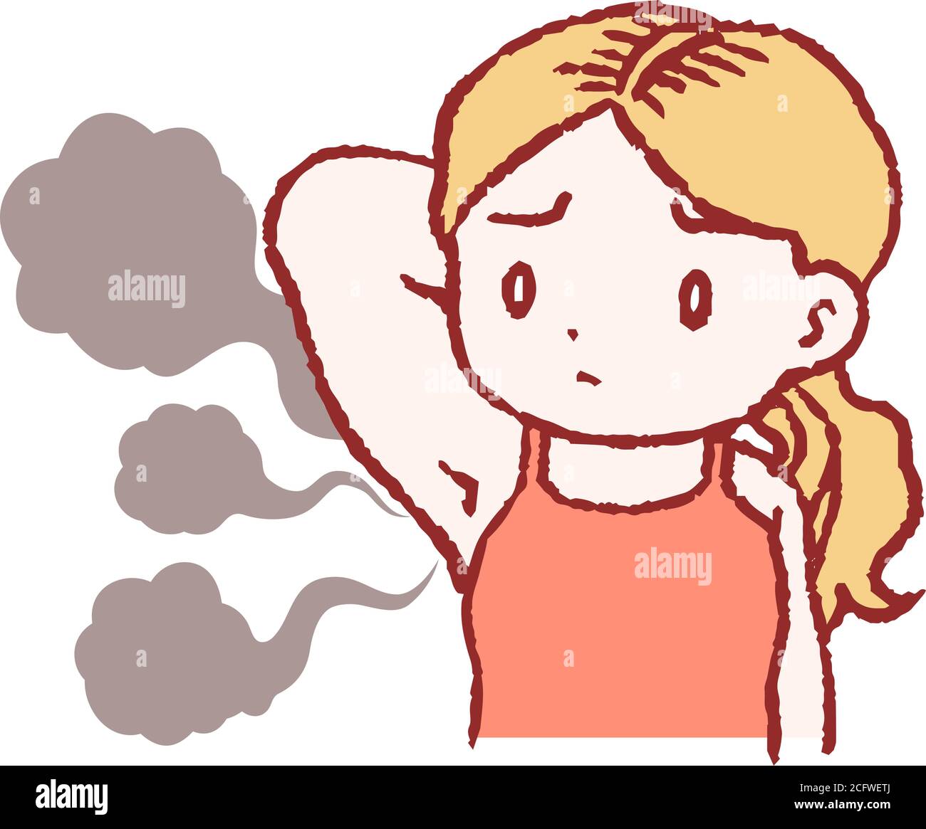 Suffering unpleasant Cut Out Stock Images & Pictures - Alamy