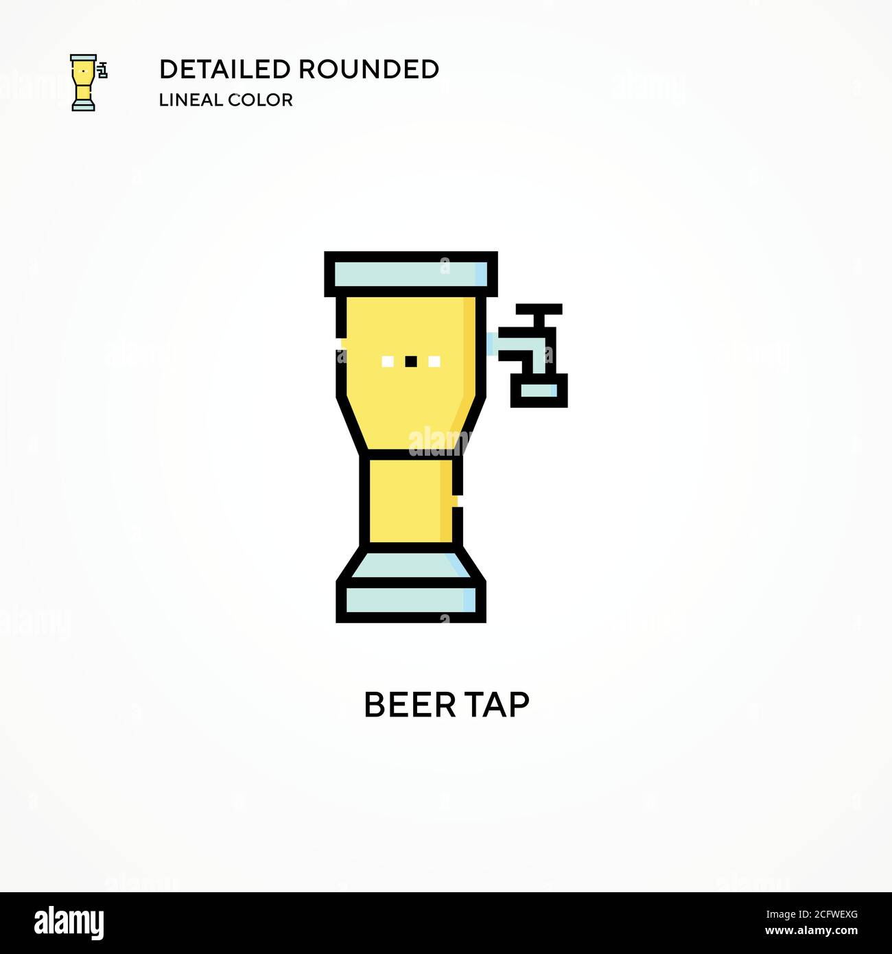 Beer pump illustration Stock Vector Images - Alamy